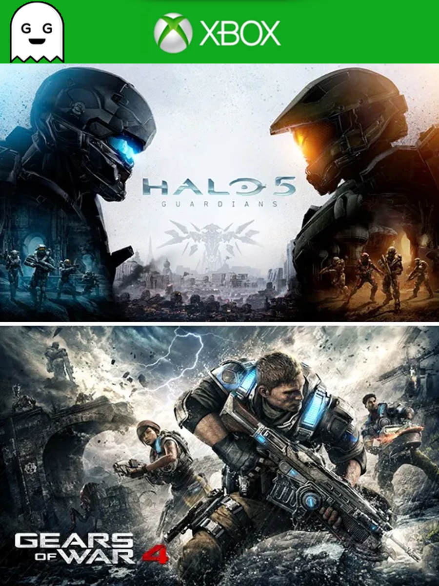 Игра Gears of War 4 + Halo 5: Guardians (2в1) Bundle, цифровой ключ для Xbox One/Series X|S, Русский язык, Аргентина