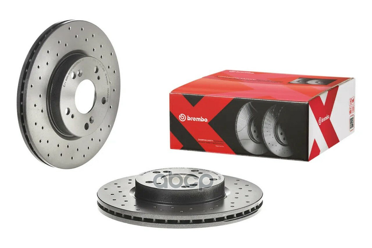 Диск торм. пер.[282x23] 5 отв. HONDA CIVIC/FR-V 1.4-2.2 08.04-> Brembo арт. 09. A455.1X