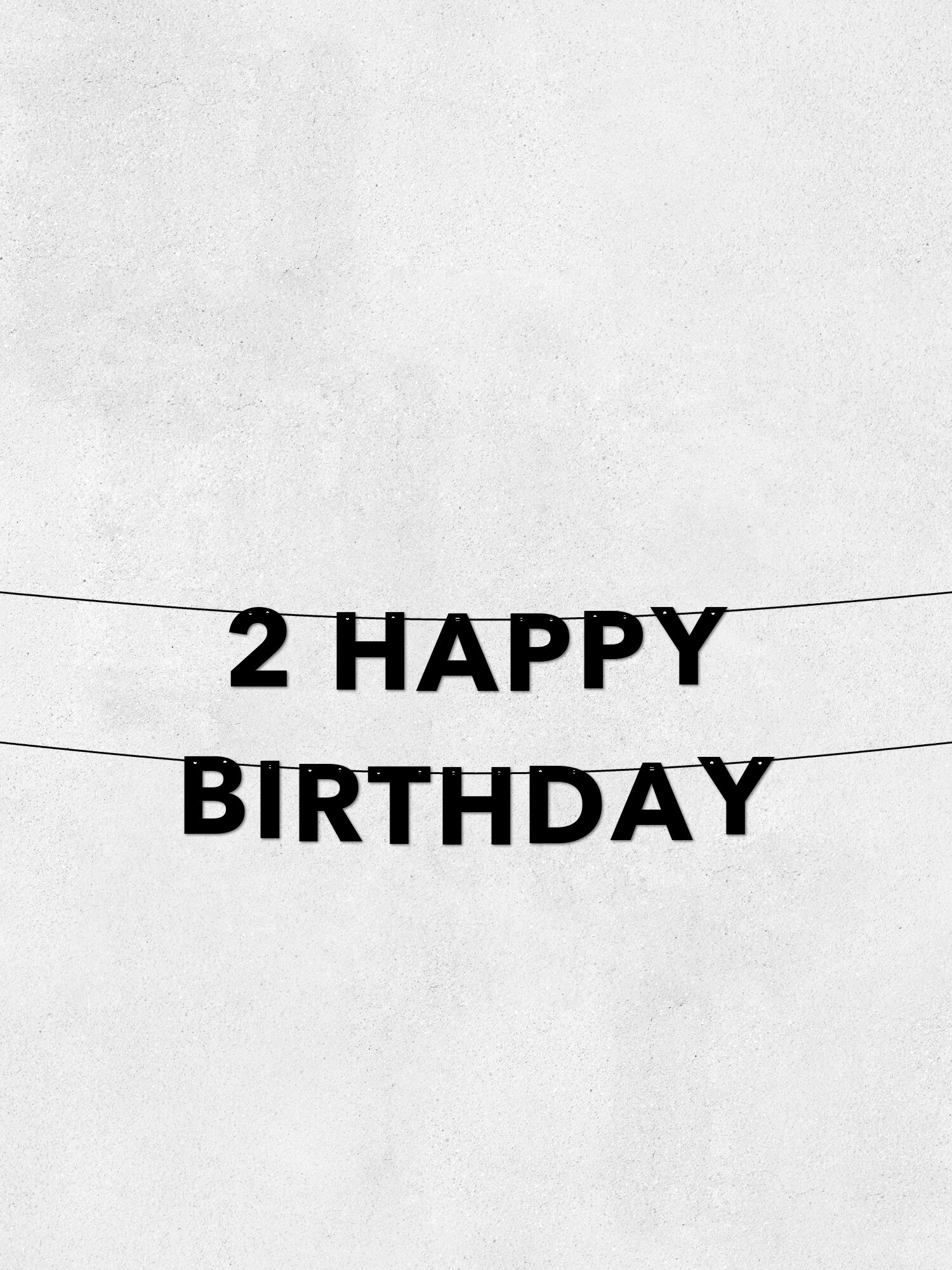 Гирлянда из букв 2 Happy Birthday - Долговечный декор для праздников, фотосессий и интерьера