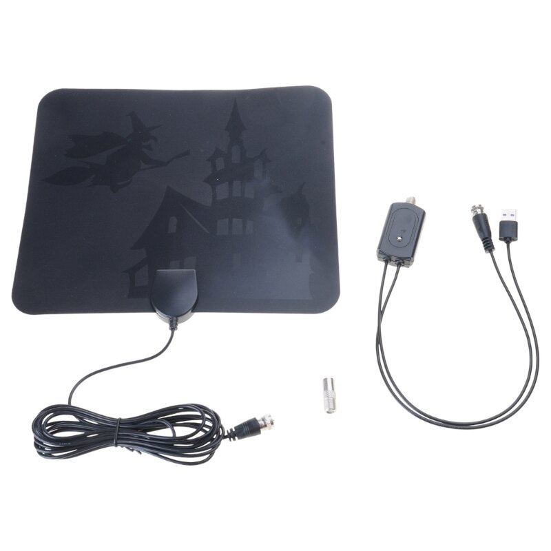 Мощная Внутренняя Телевизионная Антенна TNT Антенна С Усилителем сигнала 120-Мильная HDTV Антенна 1080P 4K VHF UHF FM Антенна