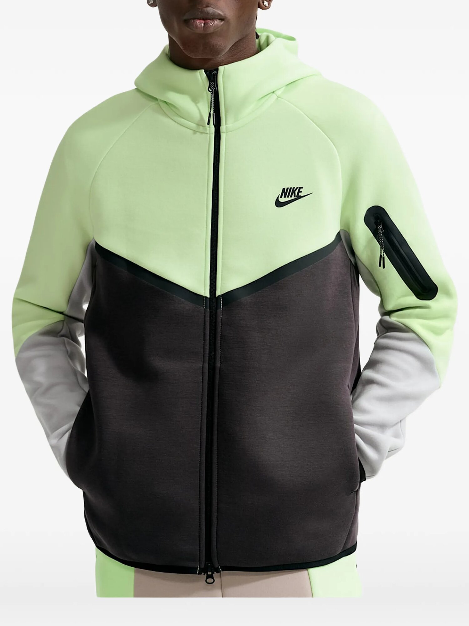 Худи NIKE, размер XL, , зеленый,