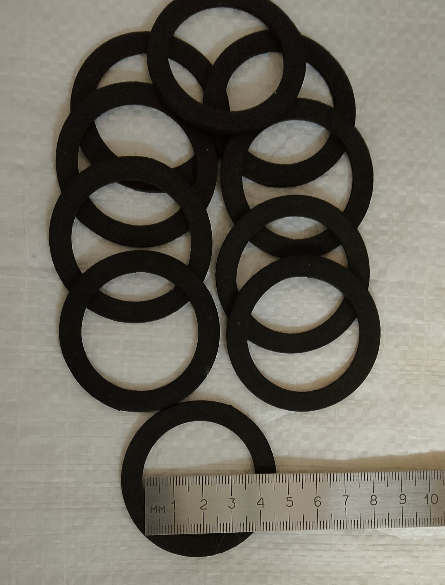 Прокладка резиновая Н/В 55/40 мм , в упаковке 10 штук.