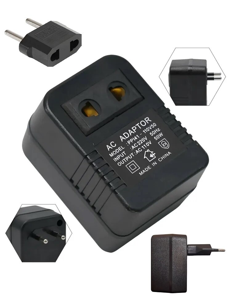 Конвертер - трансформатор (преобразователь напряжения) 220~110В, 50 (7)Вт