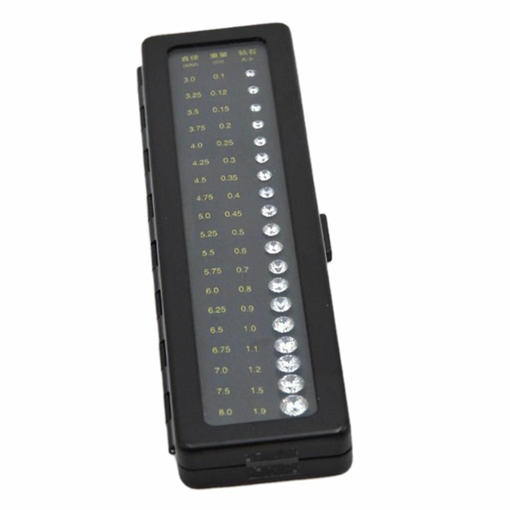 Набор эталонных камней для оценки цвета бриллиантов Black B