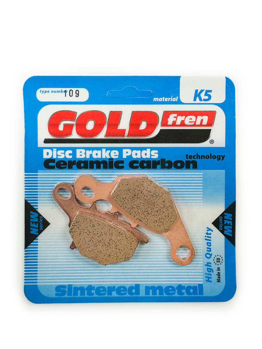 Колодки тормозные GOLDfren 109 K5 кросс TRW MCB679, SBS 702, EBC FA 230, Ferodo FDB 2133 оригинал