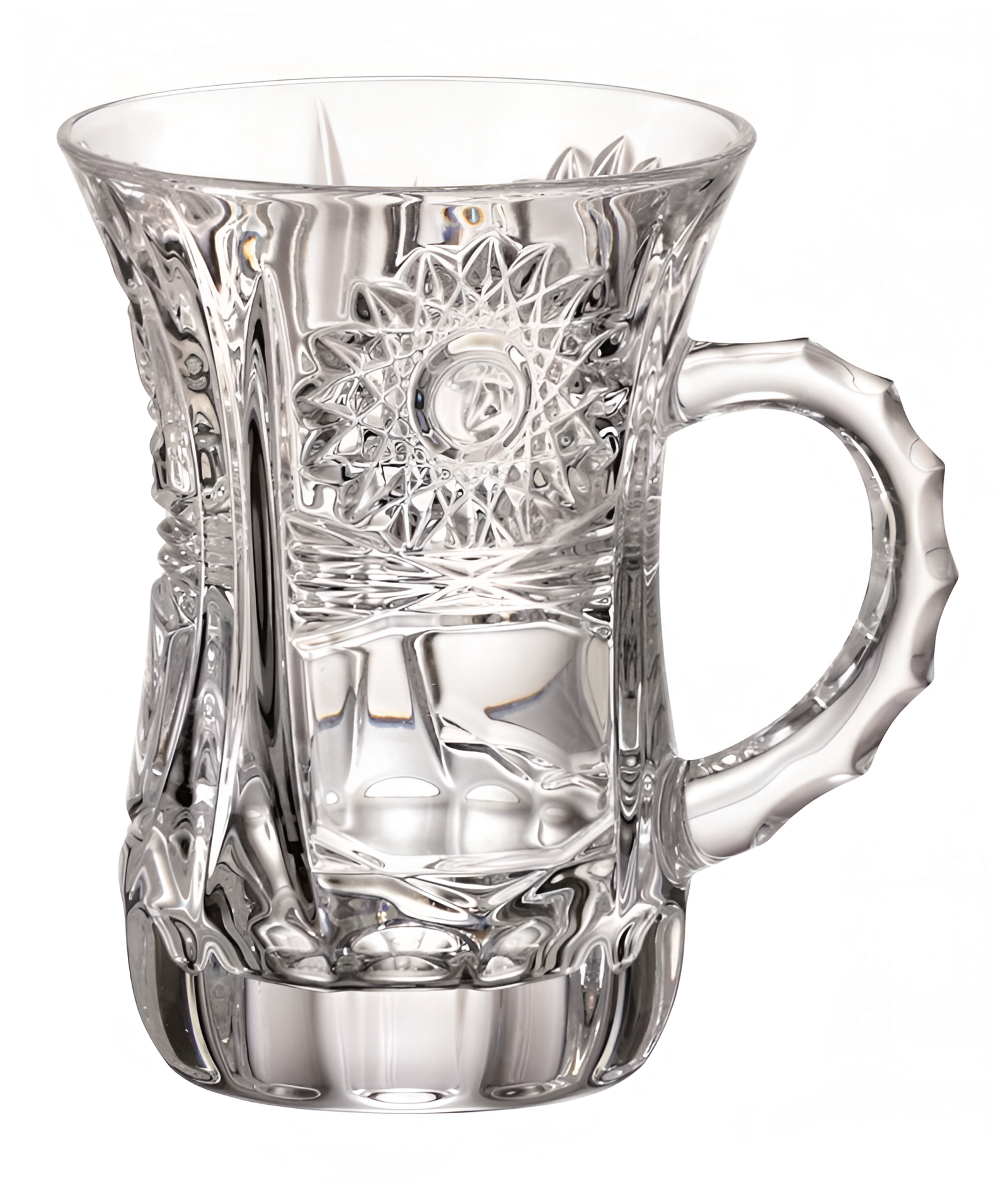 Чашка с ручкой "ARMUDU 500PK", 120 мл (набор 6шт.), хрусталь, Crystal Bohemia/ БПХ1057