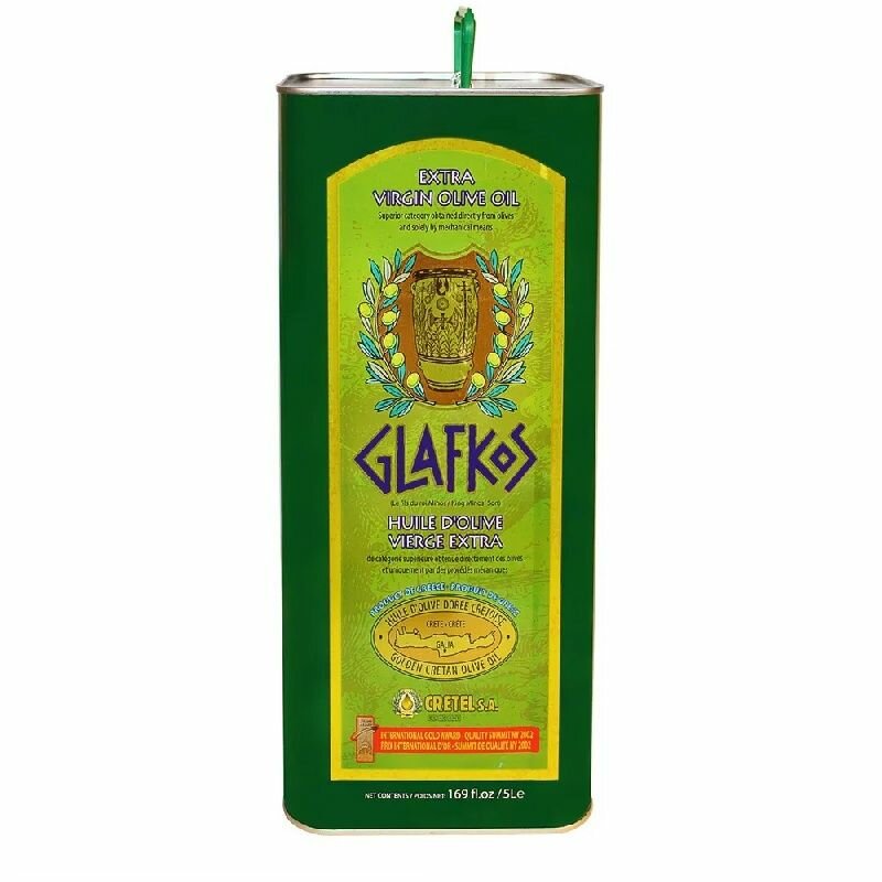 Масло оливковое GLAFKOS EVOO AC < 0,1-0,8 /жесть/ 5000мл