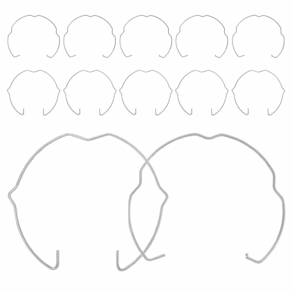 Стальные пружинные крепежные кольца для спотов и светильников, 12 штук, для встроенного освещения