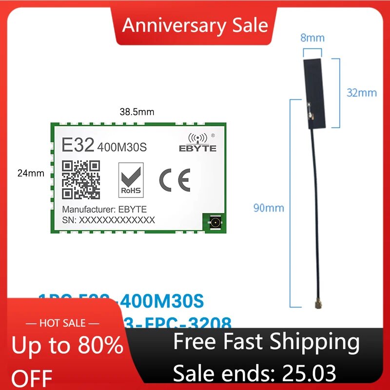 Модуль LoRa CDSENET E32-400M30S