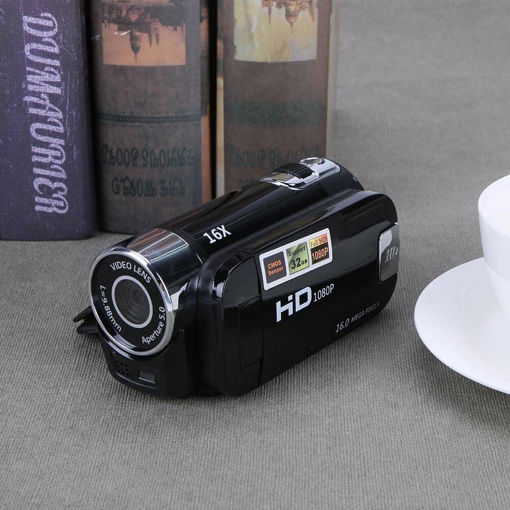 Цифровая видеокамера HD 1080P с 16-кратным цифровым зумом и стабилизацией изображения