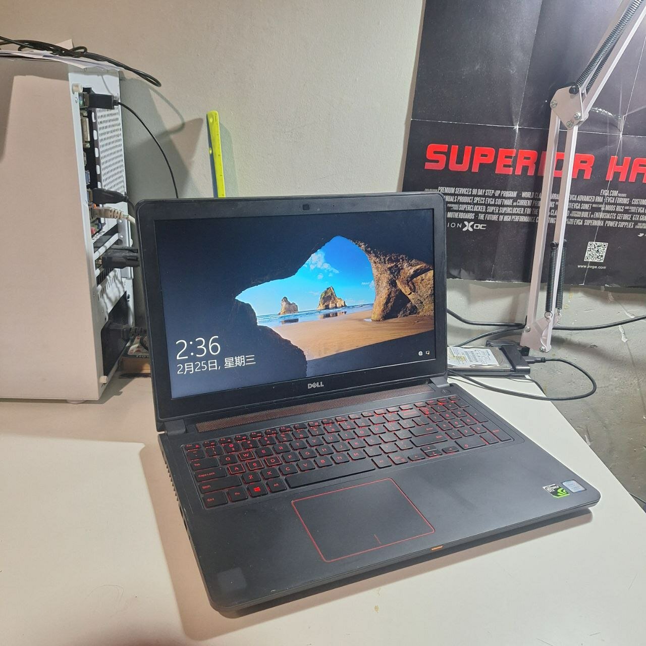 Игровой ноутбук Dell 15.6" Intel core i7-7700, GTX 1050, 8gb ddr4, SSD 120gb