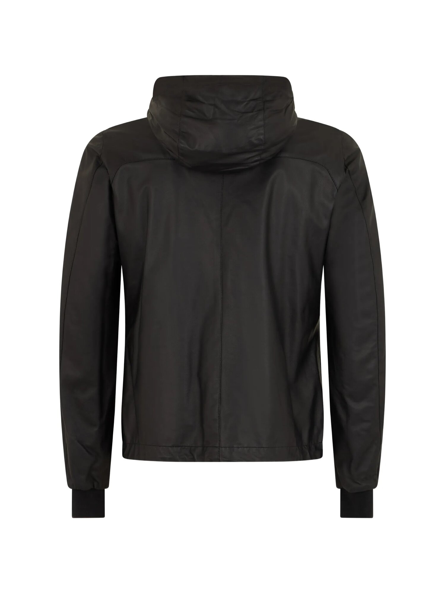 Куртка MooRER Hooded zip-up jacket, размер 56, black/black — фото 1