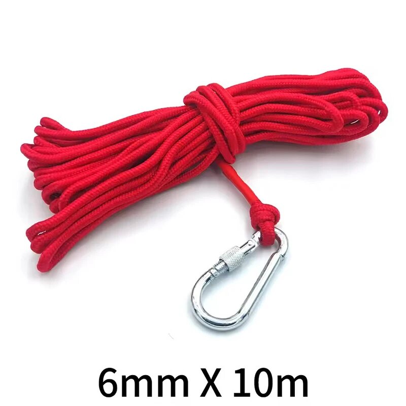 Могнёт Неодимовый Магнитный Крюк для Рыбалки 6mm X 10m Rope