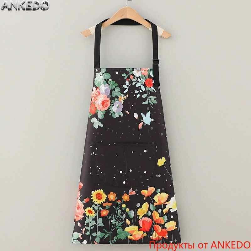 Фартук непромокаемый кухонный с карманом/ Передник женский поварской водонепроницаемый