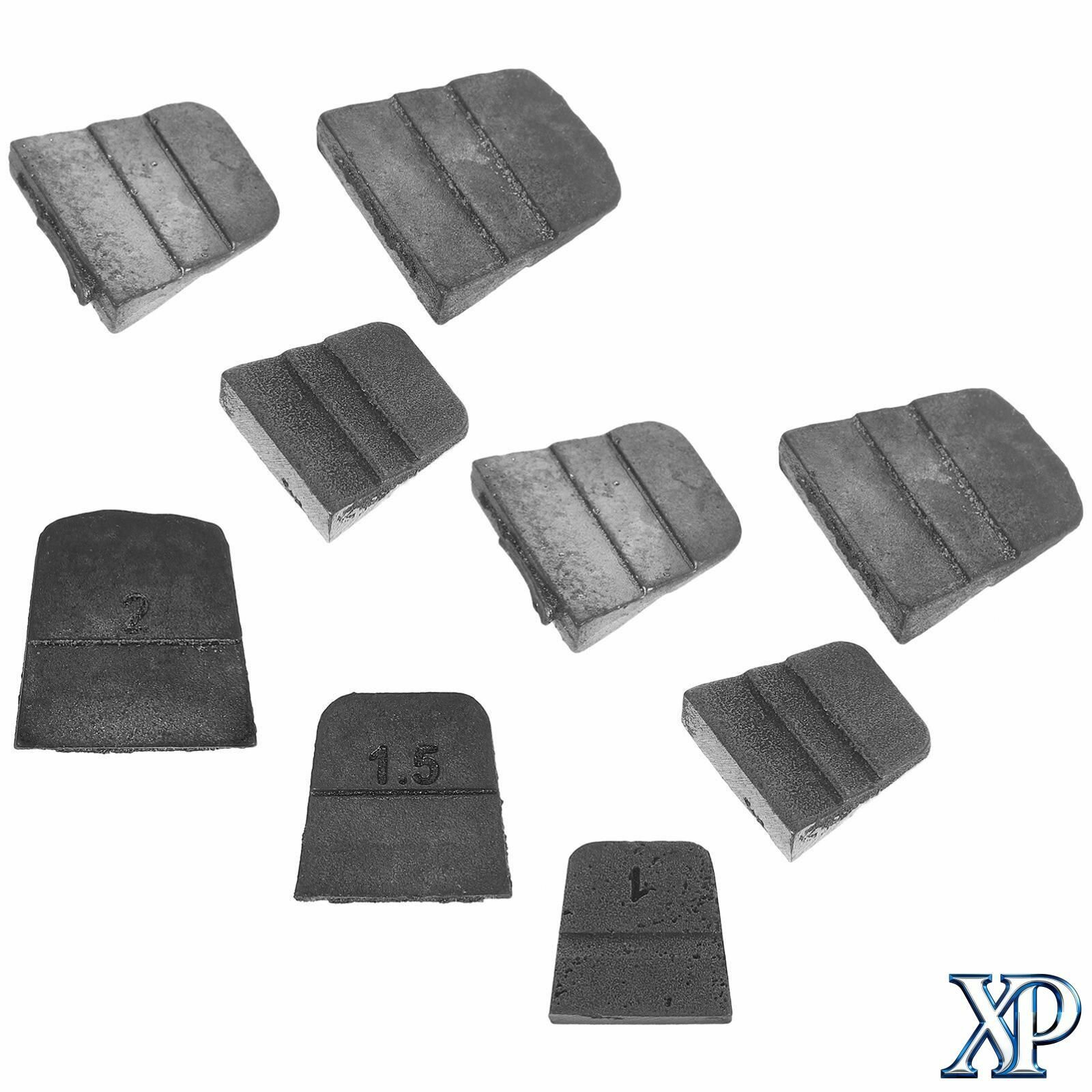 Прочный комплект металлических клиньев для увеличения срока службы инструментов, 9 штук, размер 2,50 2,50 0,80 см