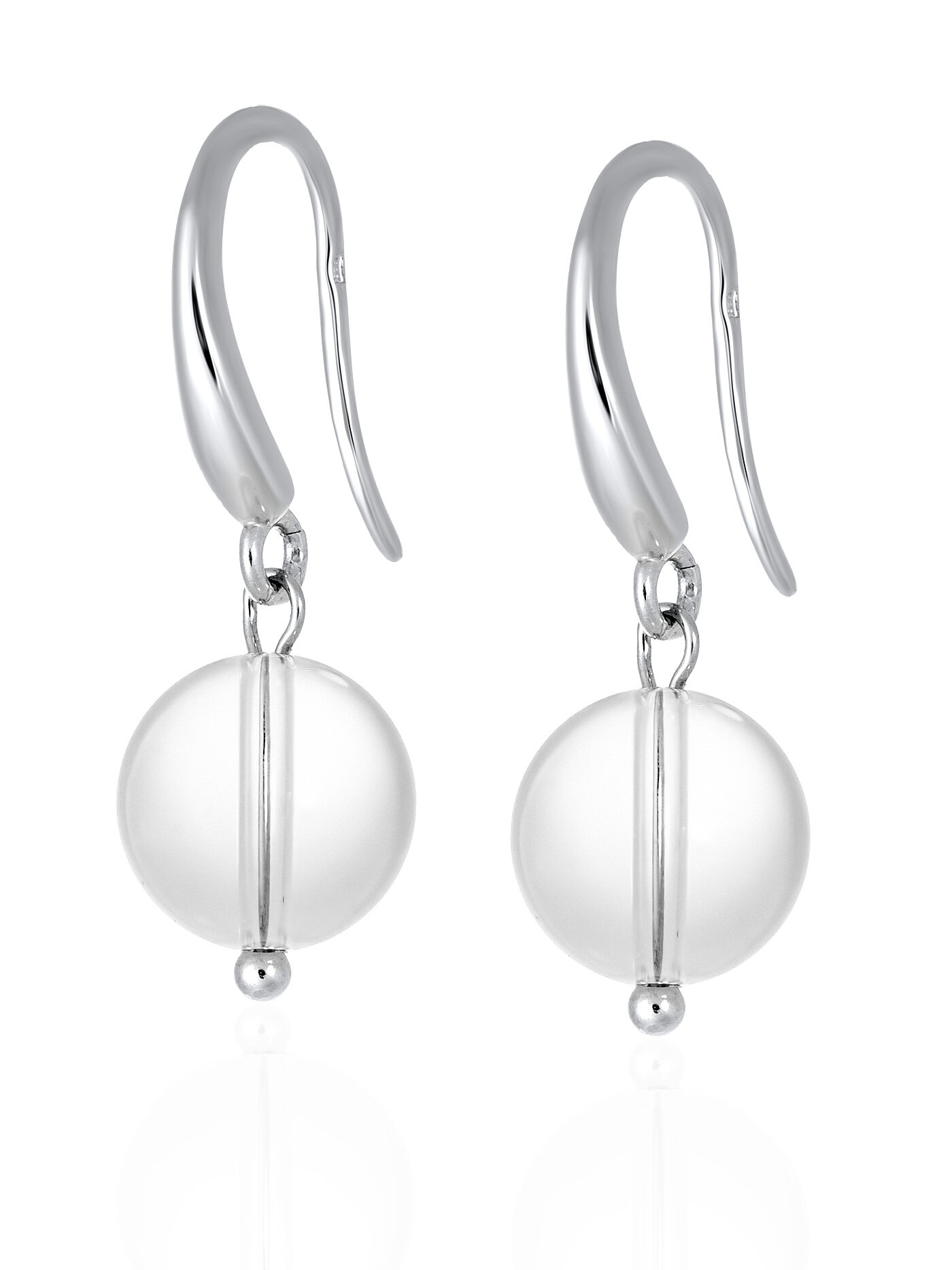 Серьги, горный хрусталь