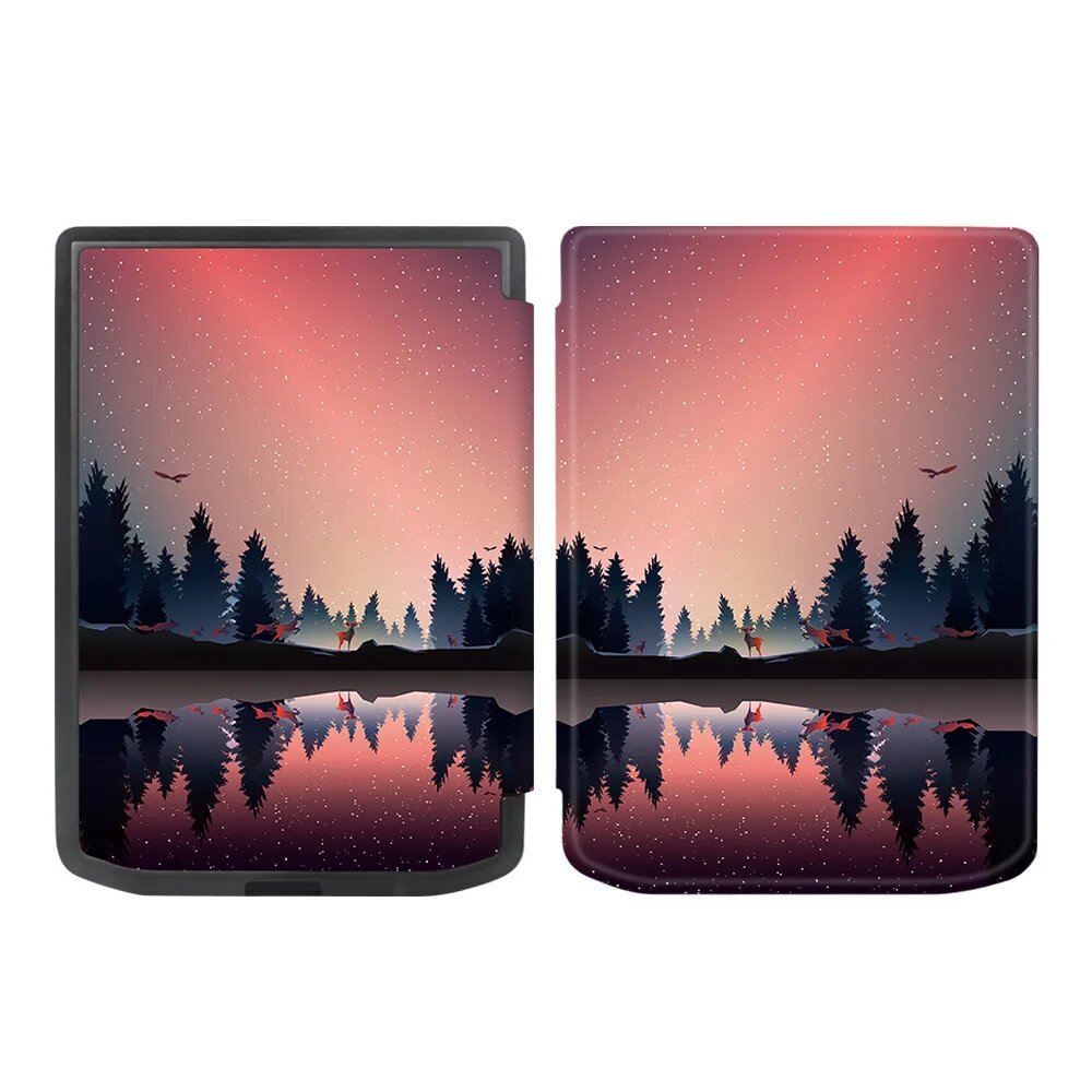 Чехол для Pocketbook Verse PB629 Pro PB634 2023 из искусственной кожи Nightfall