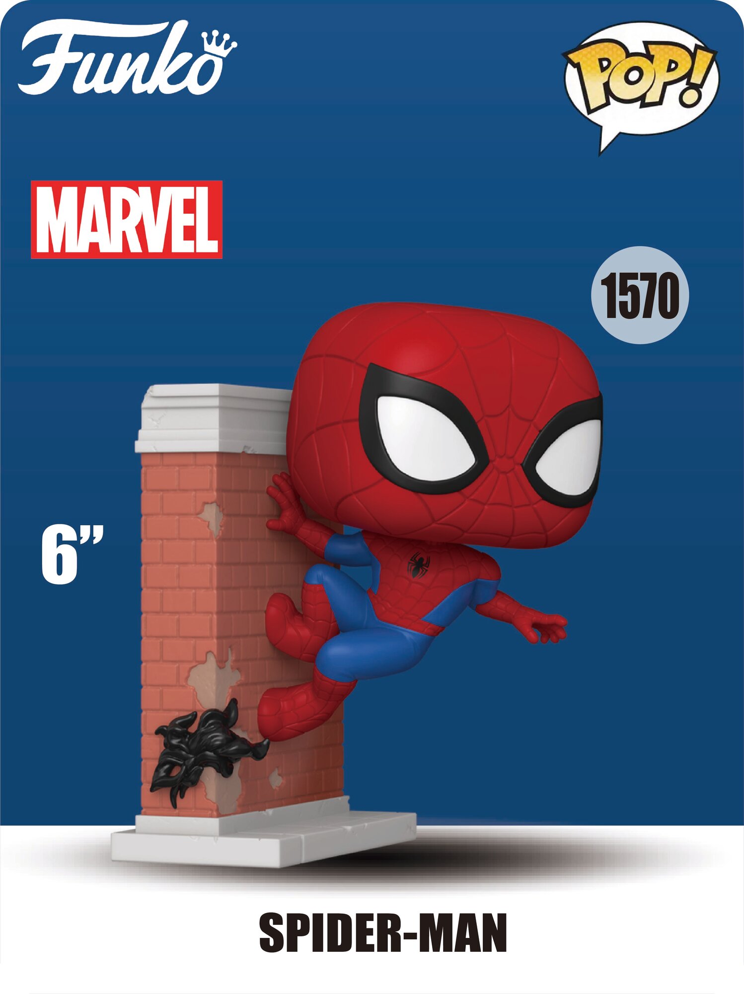 Фигурка Funko POP! Marvel Spider Man(Leaning)6"#1570