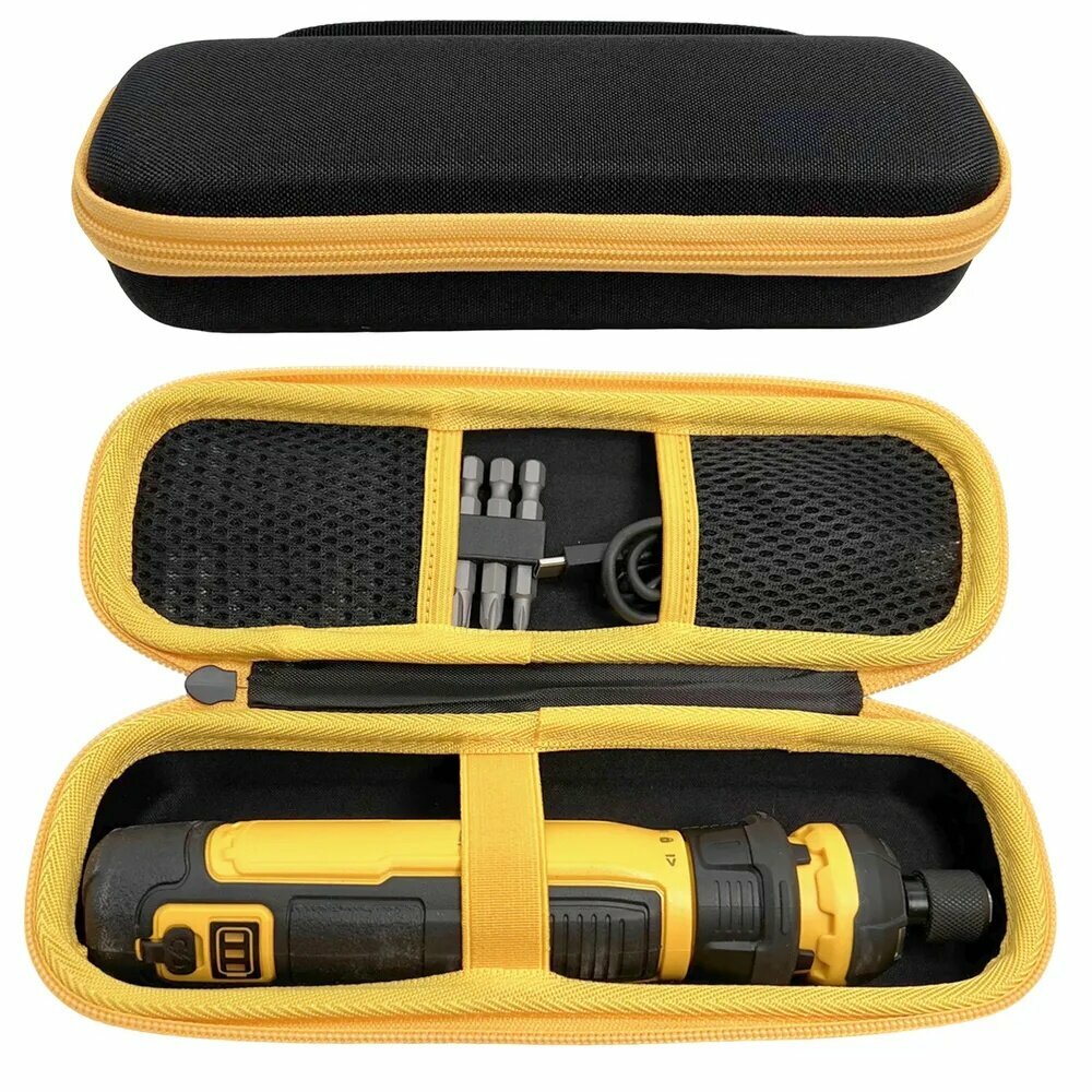 Чехол для аккумуляторного шуруповёрта DEWALT DWHT66719 с отделениями для бит и зарядного кабеля