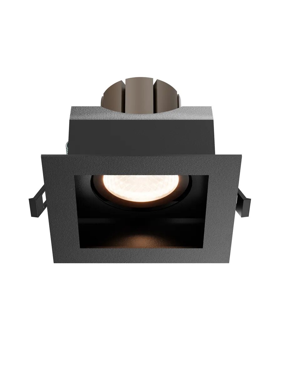 Встраиваемый светильник Maytoni DL008-12W2.7-3-4K-B Металл Модерн Цоколь LED