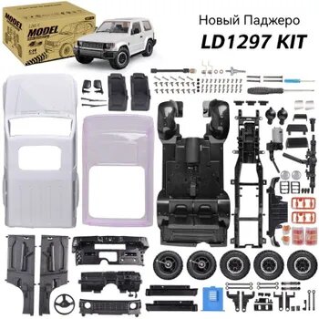 Радиоуправляемая машинка внедорожник, Mitsubishi PAJERO LD1297, Remo Hobby, 4WD Off-Road, длина кузова 33 см 1:14, Kit DIY