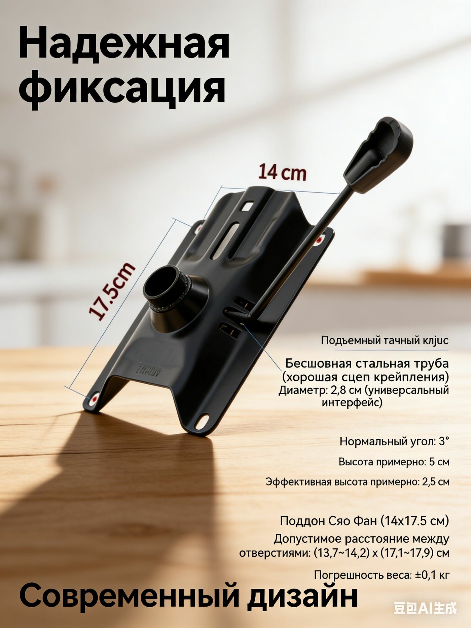 Механизм качания для офисного кресла пиастра 140х175 мм; стальная универсальная опора для компьютерного стула нагрузка до 150 кг