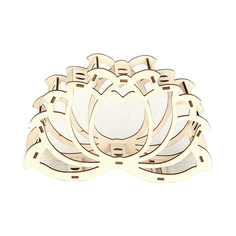 Винтажный деревянный фонарь, фонарь с лотосом