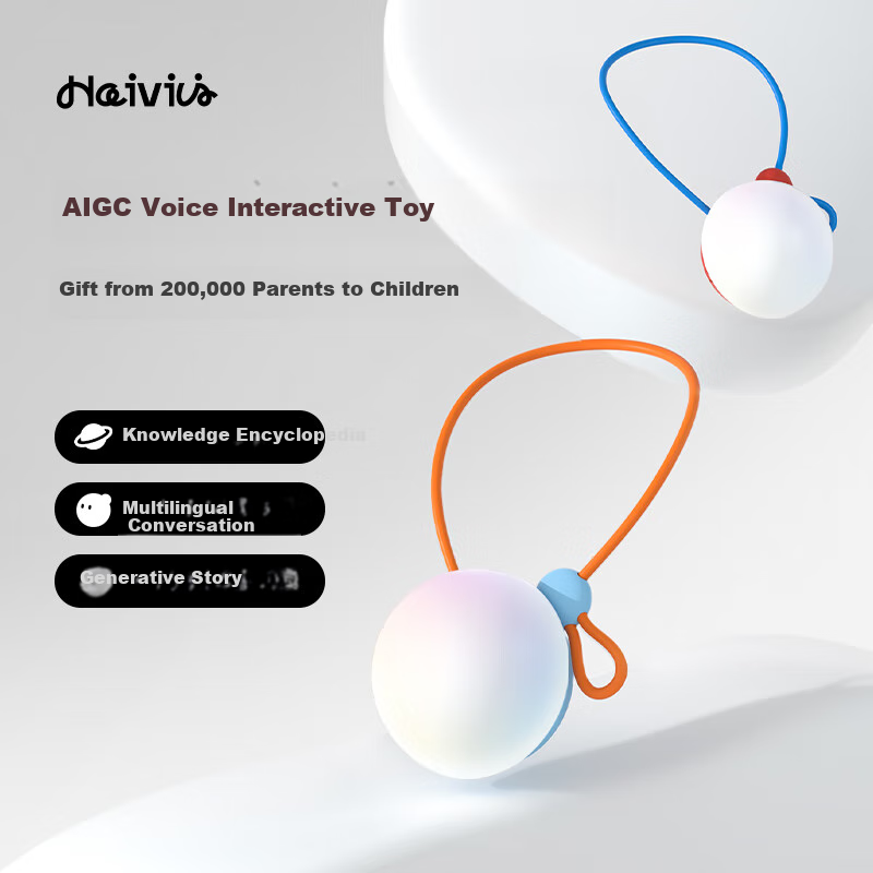 Haivivi BubblePal AI умный спутник-собеседник для детей 11-14 лет универсальный небесно-голубой Цвет：Небесно-голубой