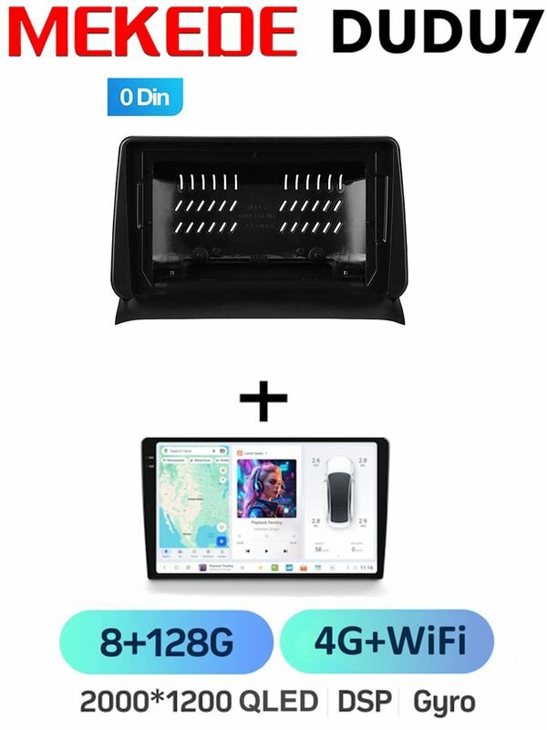Магнитола 9" Mekede DUDU7 8/128 Gb для Toyota Ipsum 1 SXM10 1996-2001 Gaia 1 XM10 0 Din 1998-2001 carpay Android