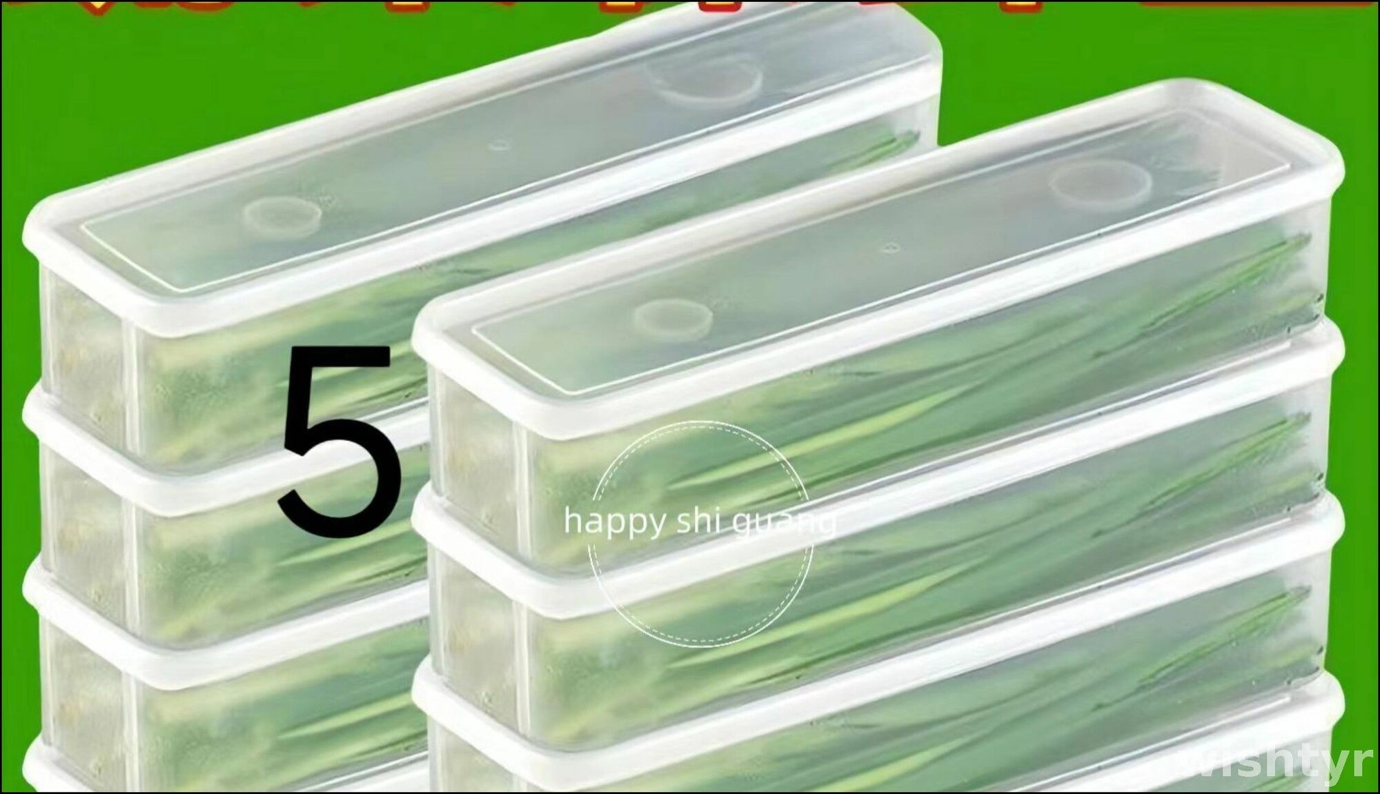 Набор из 5 премиум контейнеров для систематизации холодильника