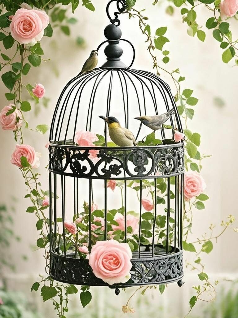 Декоративная птичья клетка свадебная фотография птичья клетка в европейском стиле 19 * 35 см 1 шт.