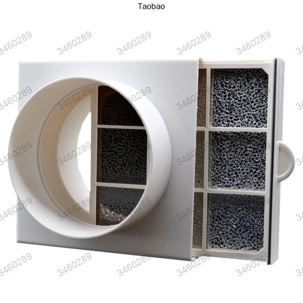 Воздушный фильтр для вентиляции круглый 100 мм для приточно-вытяжной установки, материал полиуретан