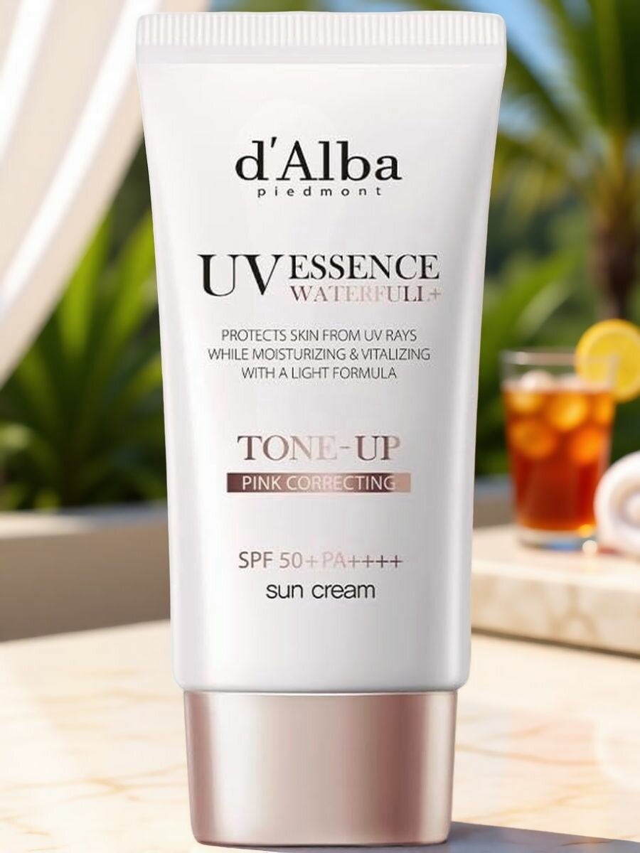 DAlba Солнцезащитный крем SPF 50+PA++++, веганский смешанный УФ-фильтр для увлажнения и придания яркости коже, корейские средства по уходу за кожей (50 мл) увлажняющий осветляющий