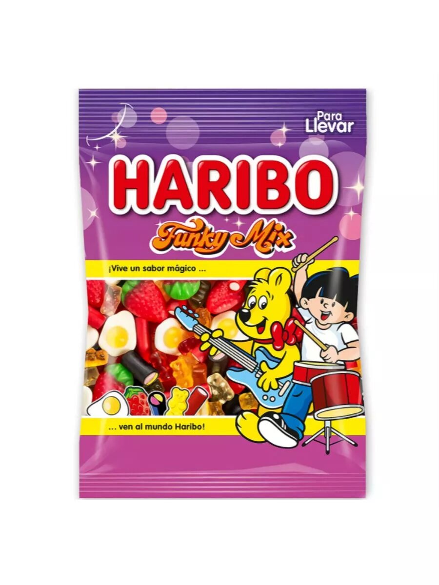 Мармелад Haribo Funky Mix, в картонной коробке, 100 грамм, ассорти вкусов