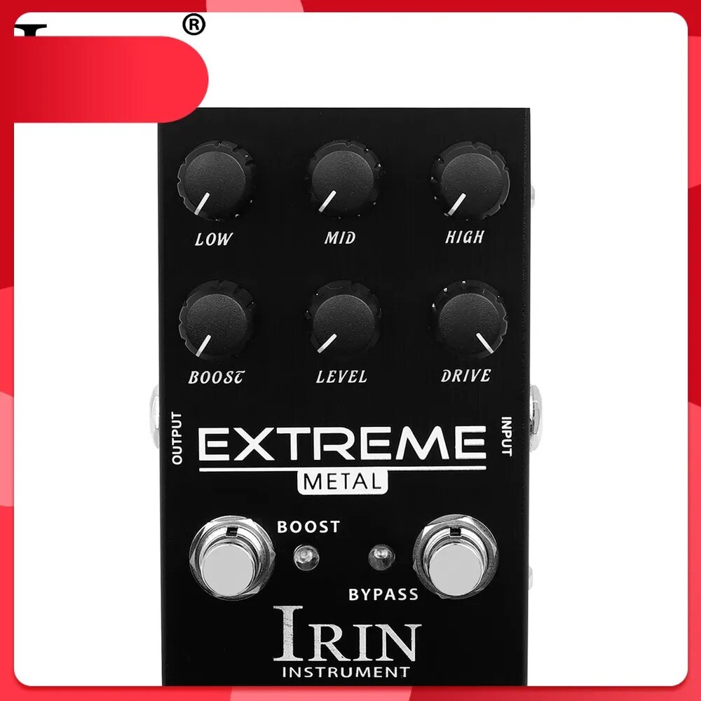 Педаль эффектов для электрогитары IRIN AN-42 EXTREME Metal Distortion Guitar Pedal High Gain Overdrive Effects