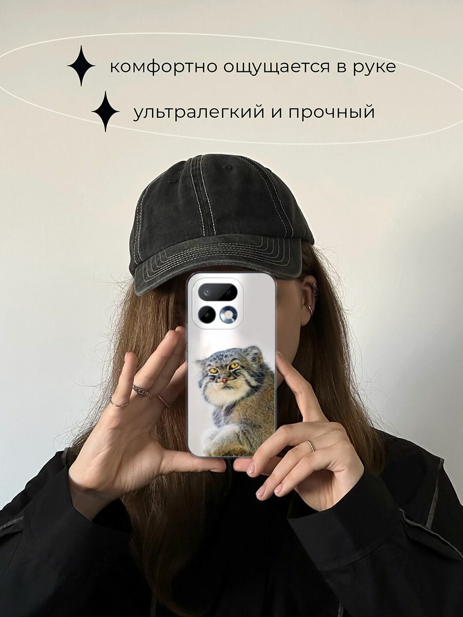 Чехол на Realme 16 Pro / Реалме 16 Про с принтом Кот манул 1 — фото 1