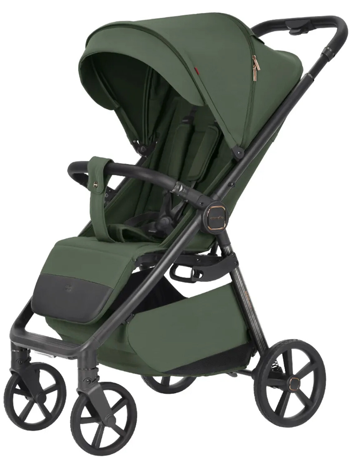 Коляска прогулочная CARRELLO Bravo carbon Tropic Green CRL-5530