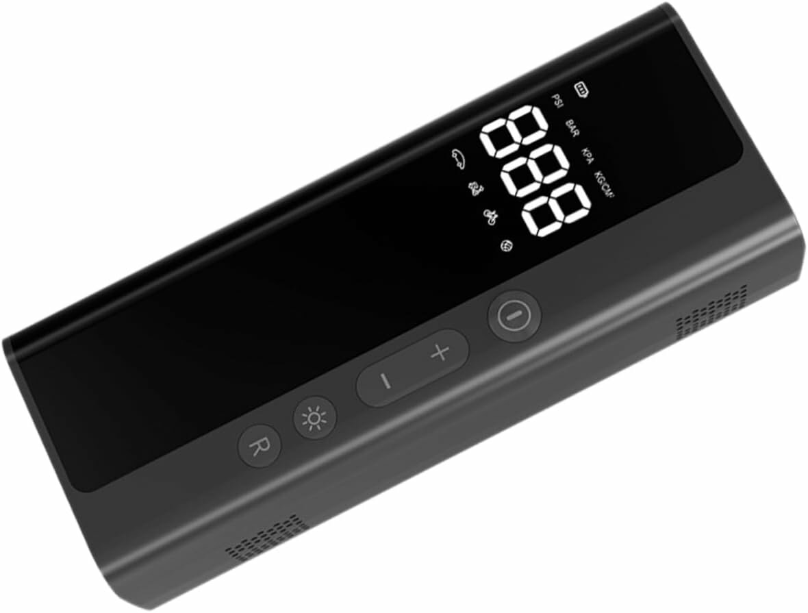 Набор портативных автомобильных надувных насосов для электромобилей, накачивающих шины, светодиодный светильник, материа