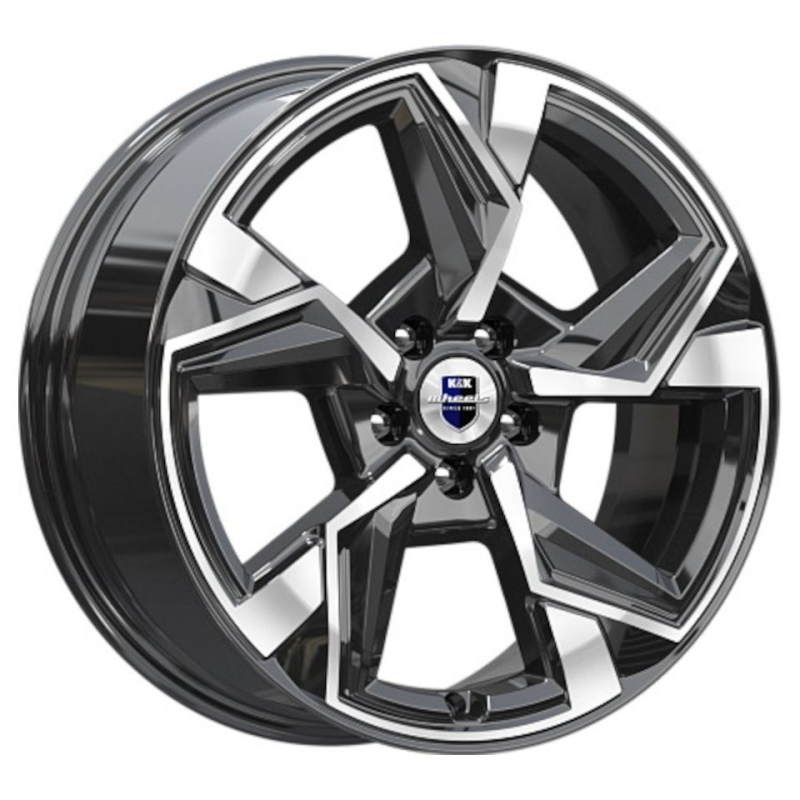 Диск колесный КиК Кайан 7,5x18 5x112 Dia57.1 ET43 цвет алмаз черный