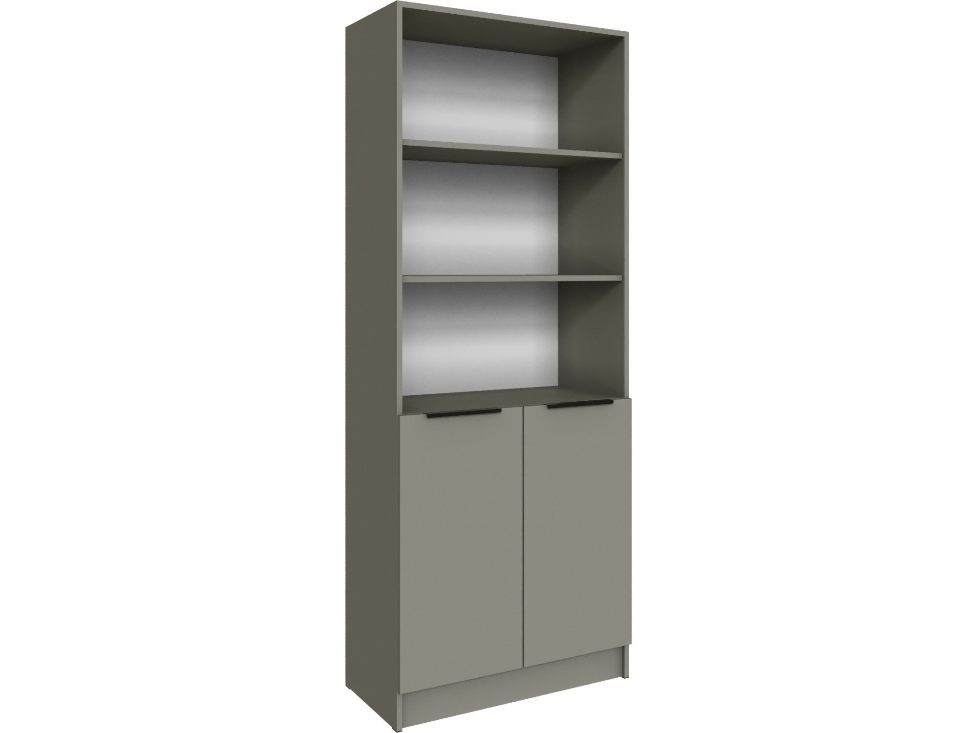 Стеллаж для гостиной с 2-мя распашными дверцами (0,75), Мокко