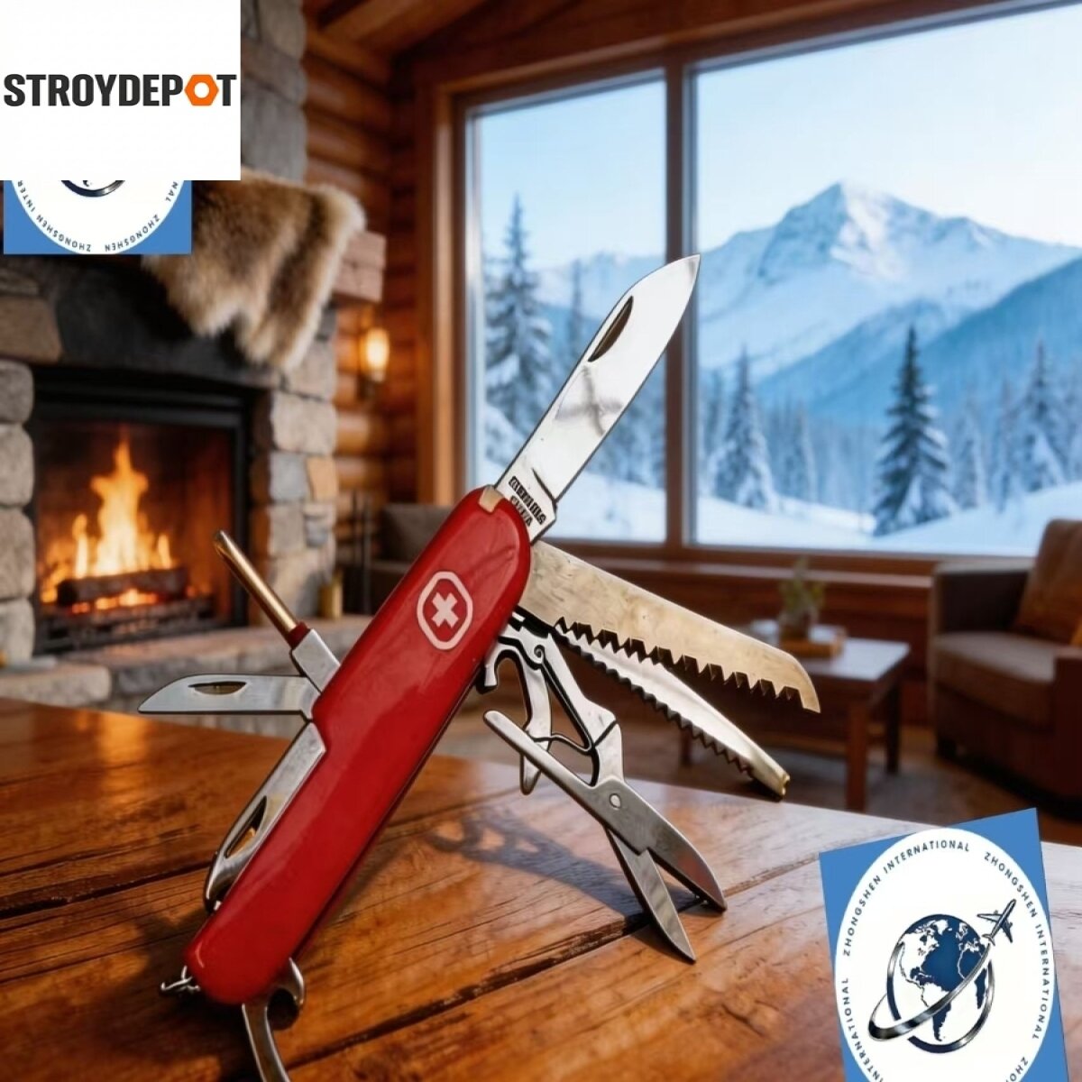 Victorinox Swiss Army 1.3909 Спутник 91mm Многофункциональный нож с ножом для вскрытия коробок