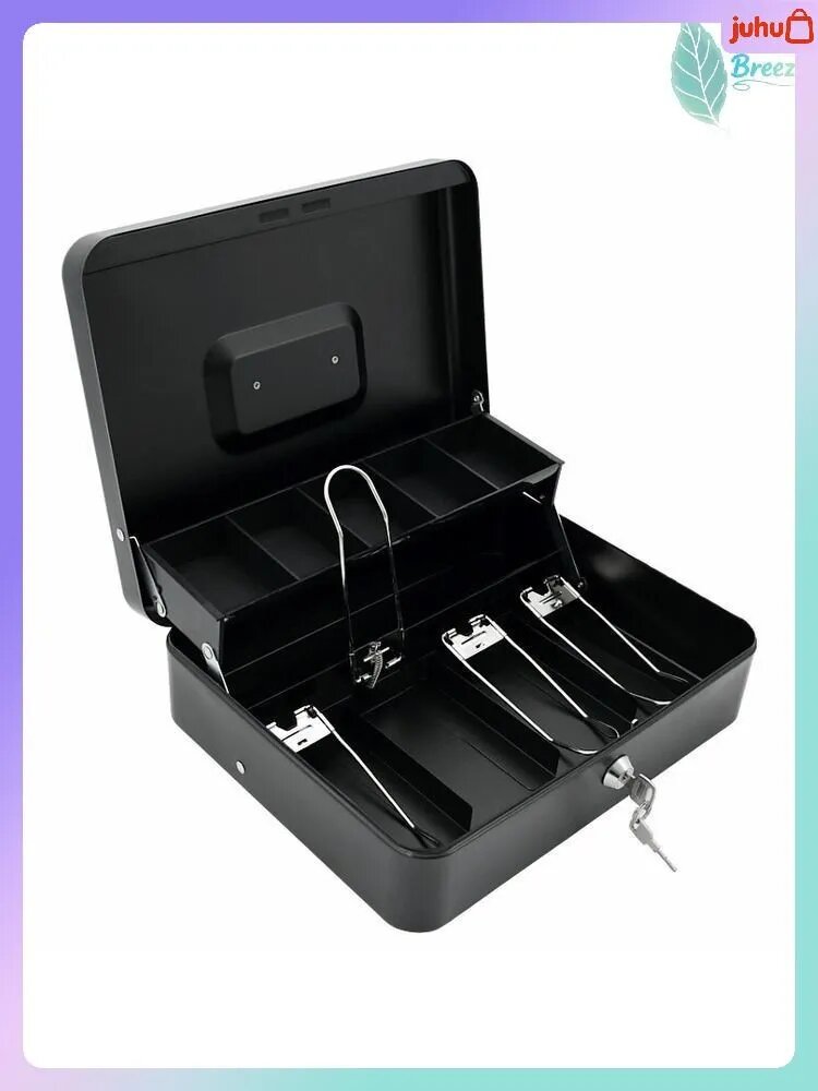 Миниатюрный сейф премиум для хранения денег, ценностей и документов, оснащенный замком, габариты 90х240х300 мм