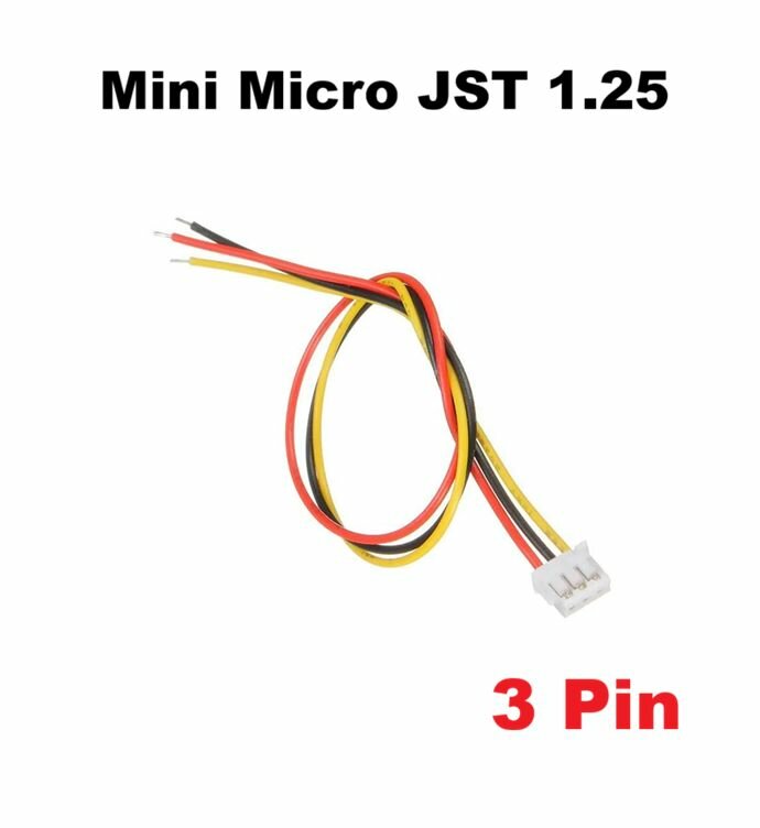 Адаптер переходник Mini Micro JST 1.25 (папа) Q87 кабель PH3 3-Pin TTL 3Pin GND JST 3-х контактный разъем JST-XH PH 1,25, штекер Connector FPV монитор провод, запчасти