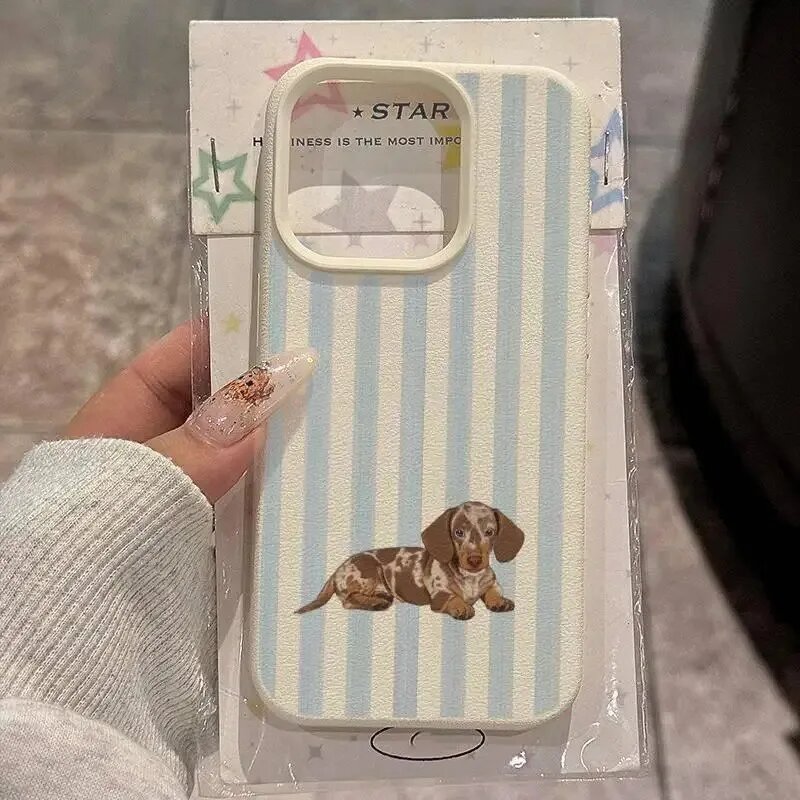 Чехол для iPhone 16 Style 2, силиконовый, с таксой