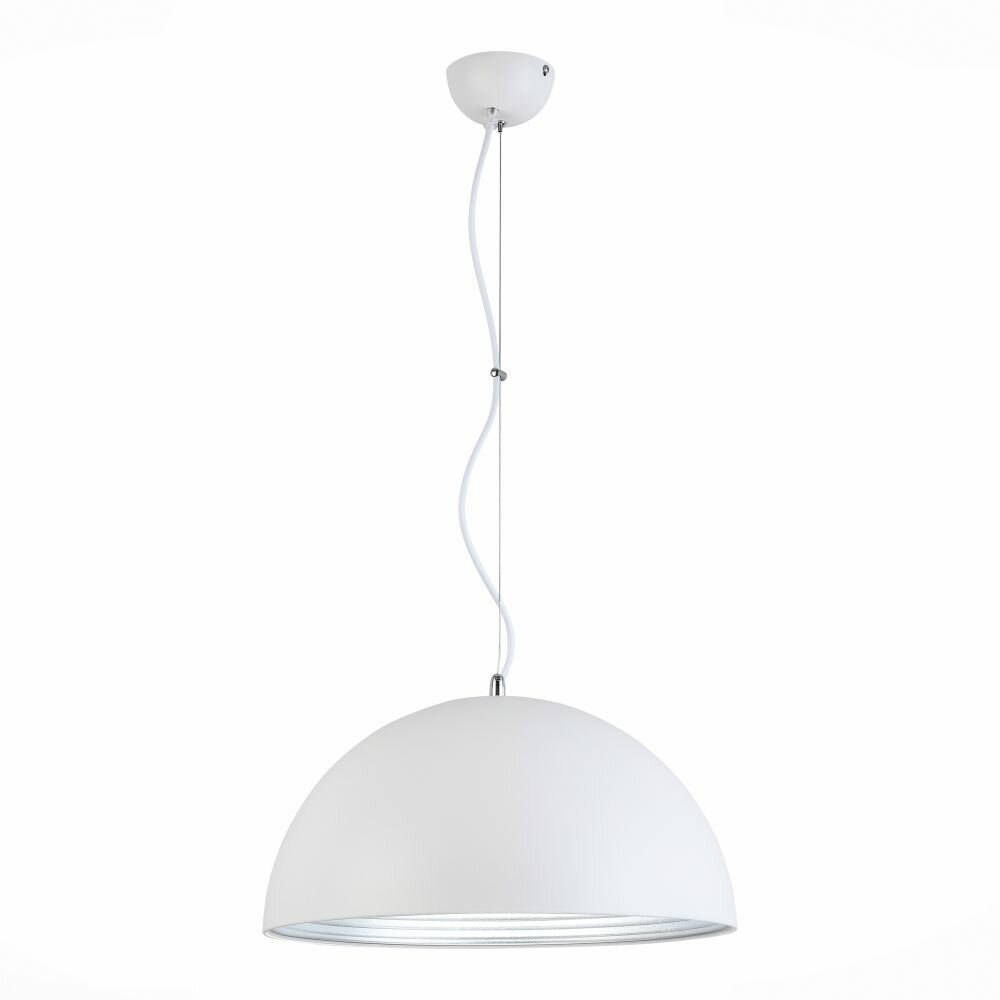 SL279.503.01 Светильник подвесной ST-Luce Белый/Белый, Серебристый E27 1*60W.
