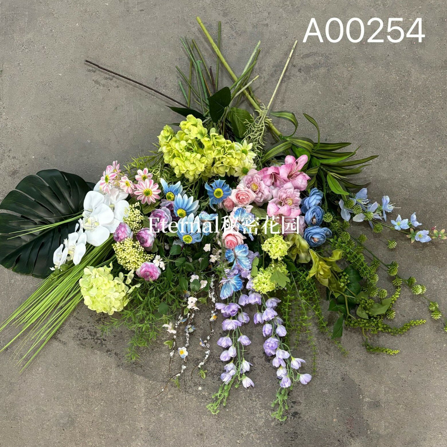 Набор цветочных композиций "Моне", имитация садового стиля, 25 цветов