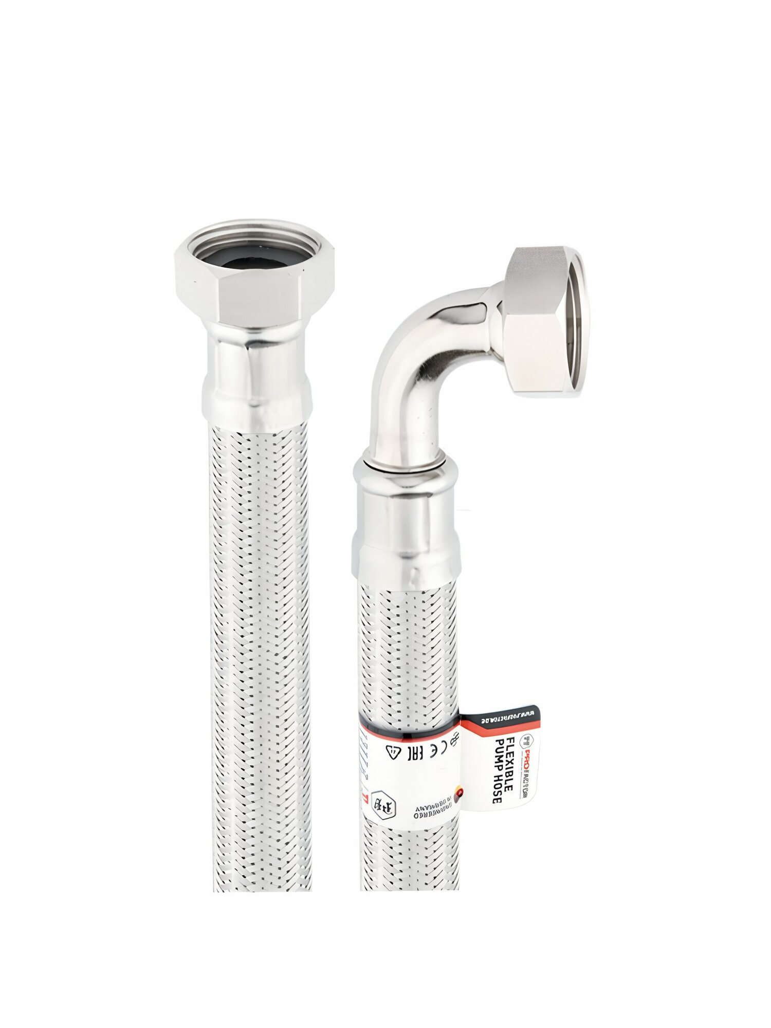 Подводка для насоса, сталь, 1", г-г, угловая, ProFactor, 0.5 м, PF WFH 528.50A
