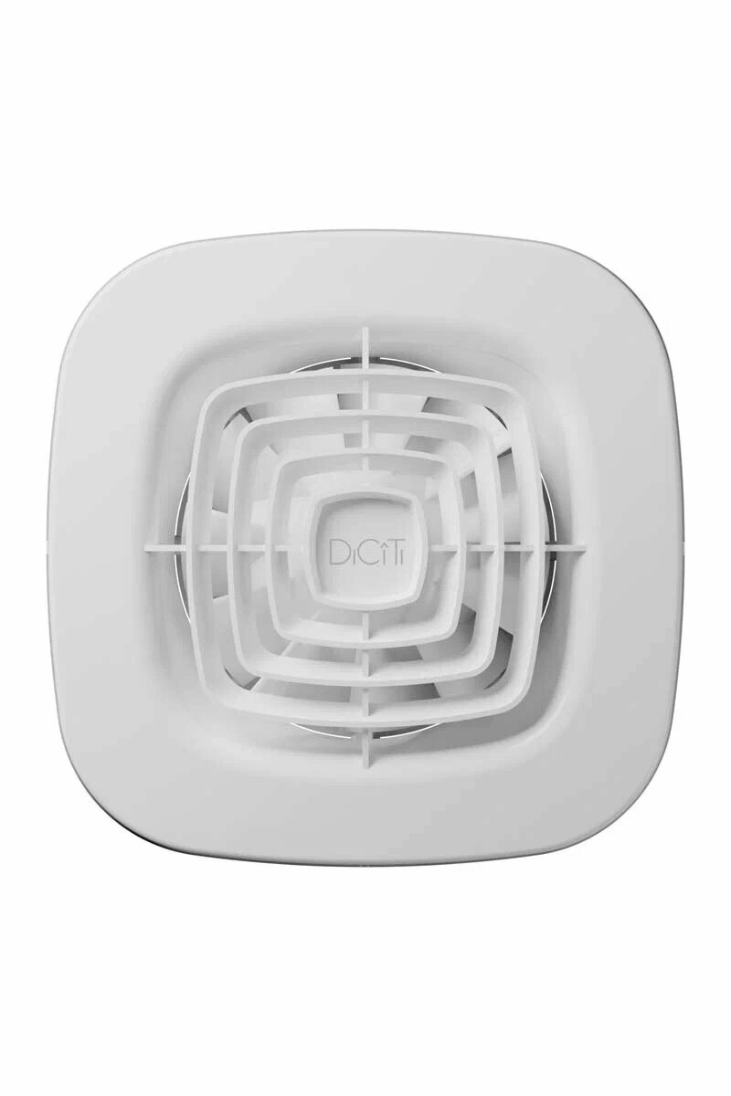 Вентилятор накладной DICITI AIR 4C, с обратным клапаном, белый, D100