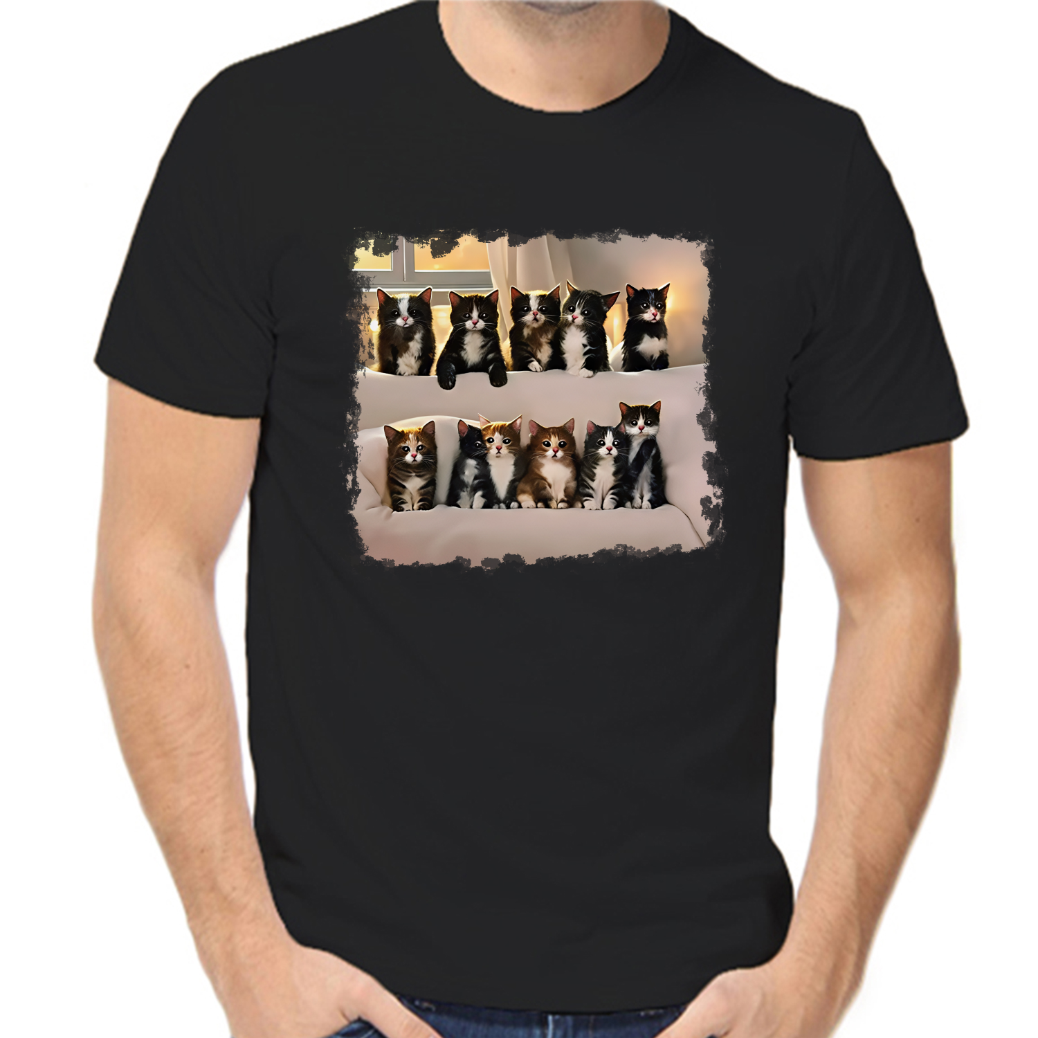 Футболка с котами идите