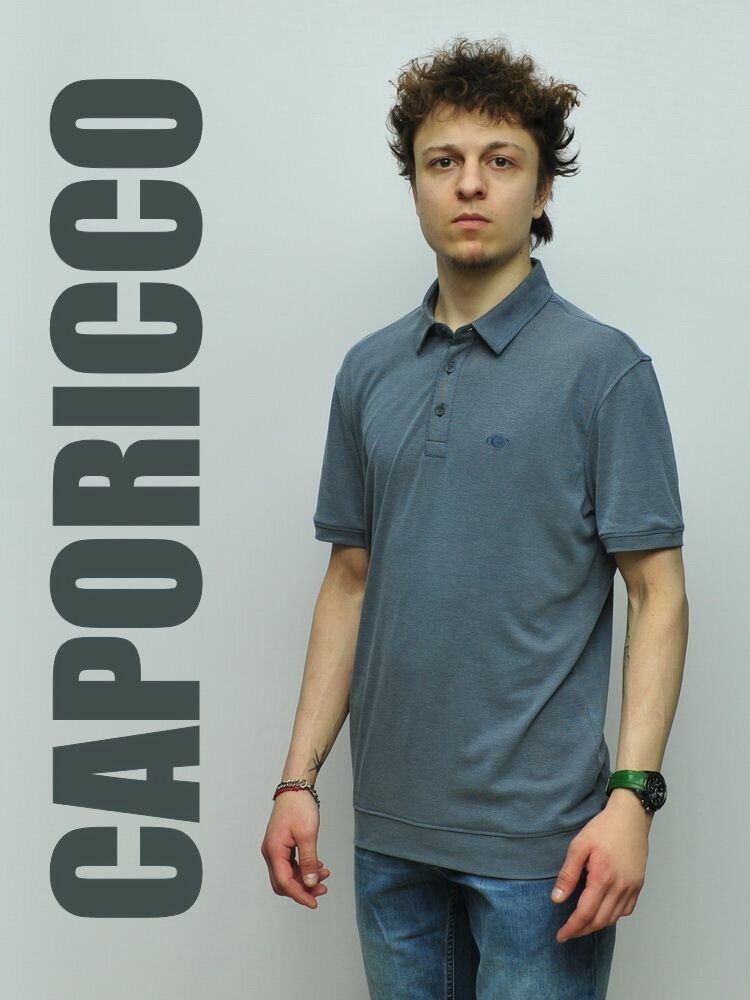 Футболка-поло Caporicco L-K-20092-DENIMMEL